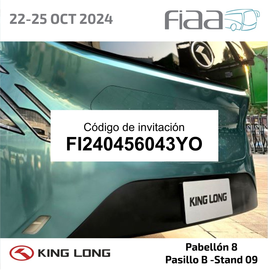 Accede gratis a la FIAA 2024 mediante el código de invitado de King Long
