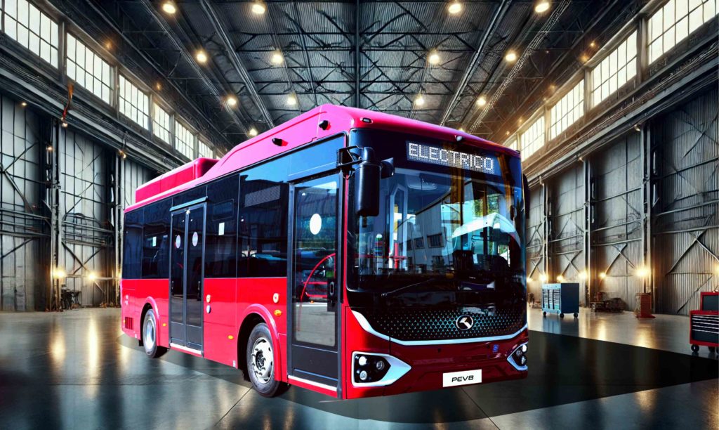 Minibuses electricos King Long ideados para centros históricos y en altura